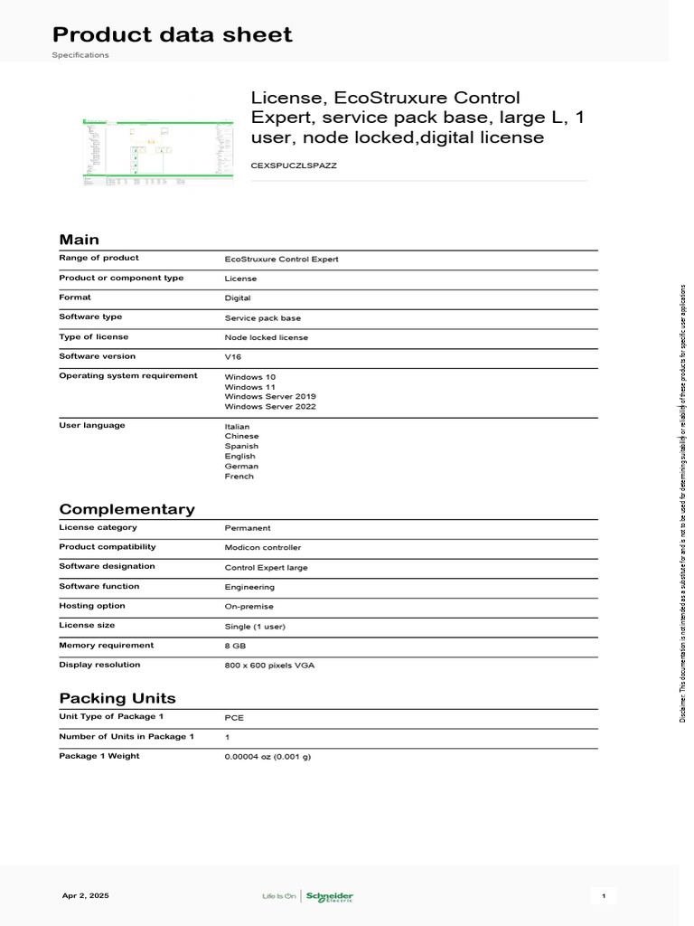 Schneider Electric - EcoStruxure-Control-Expert-Unity-Pro ...