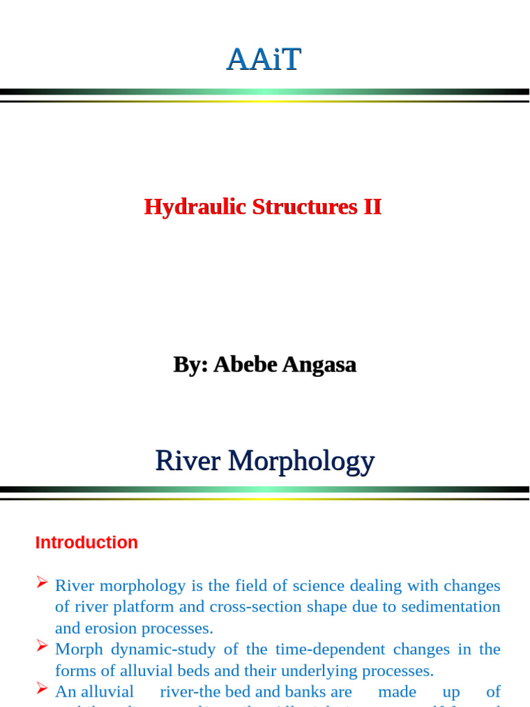 chapter-1-River Morphology | PDF | River | Erosion