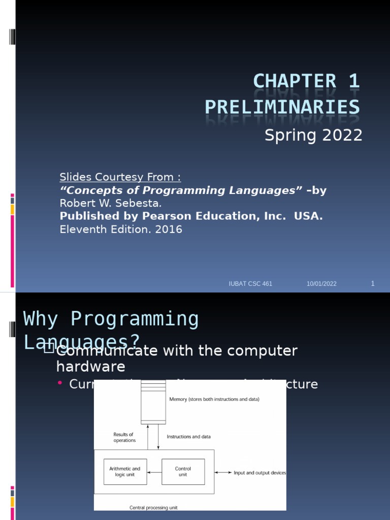 Chapter 01 Preliminaries | PDF | Java (Software Platform) | Programming