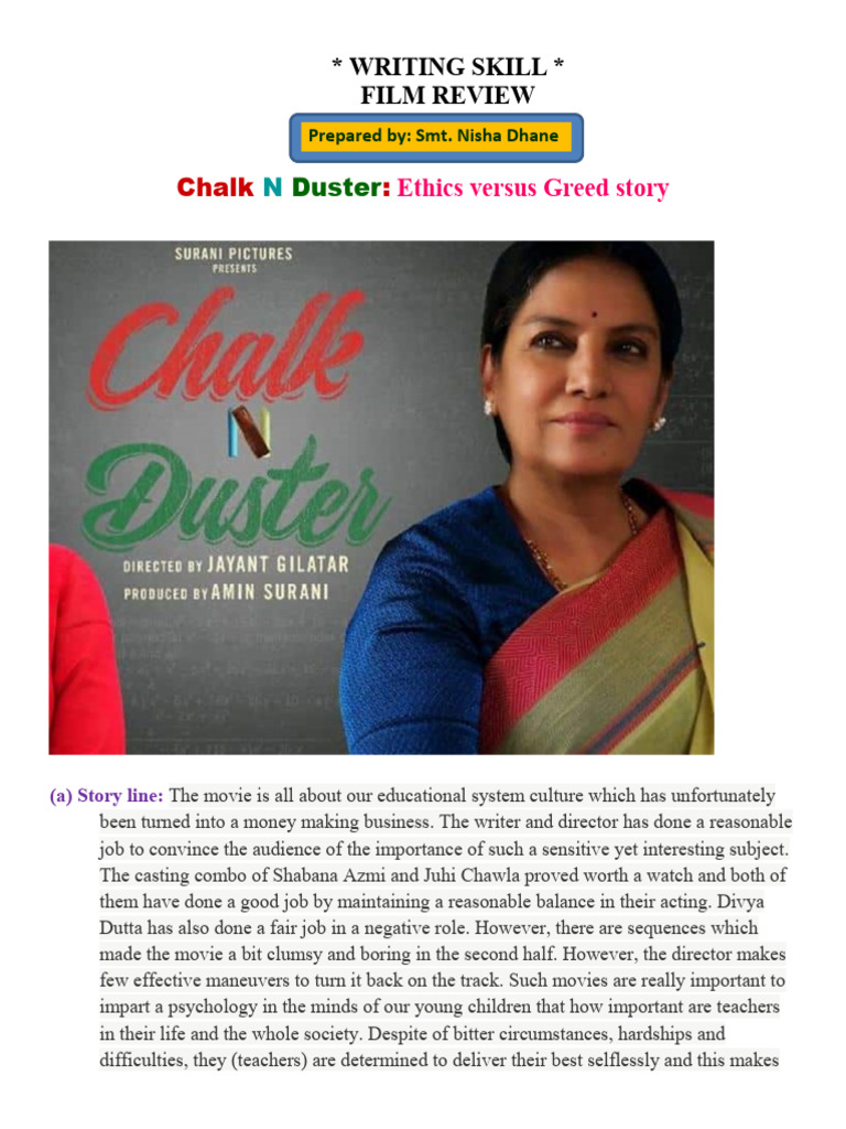 Film Review, Writing Skill | PDF