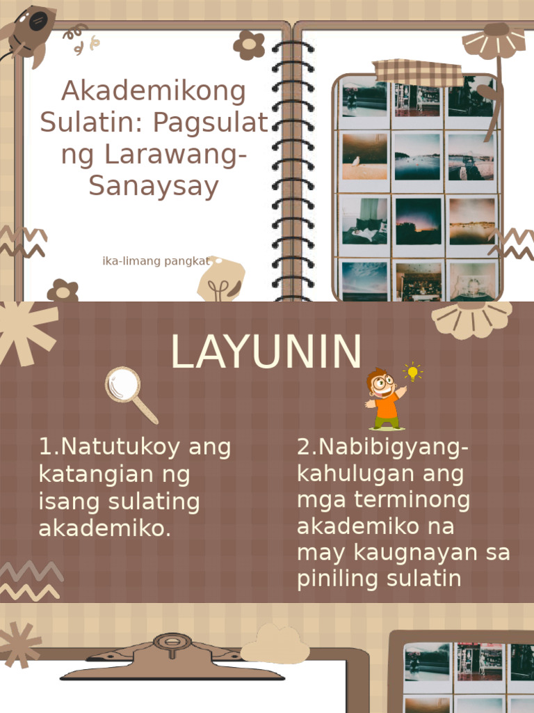 Akademikong Sulatin Pagsulat NG Larawang Sanaysay | PDF