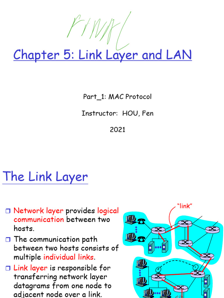 MAC Protocols in Link Layer Communication | PDF | Channel Access Method ...