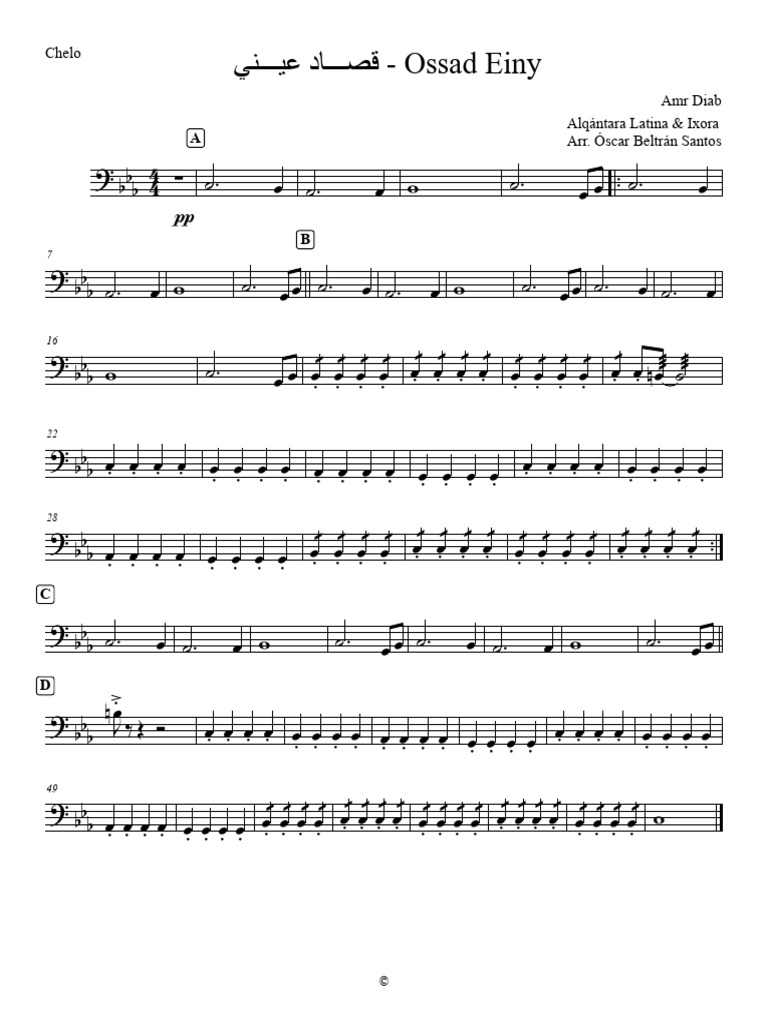 Ossad Einy Ixora - Cello | PDF