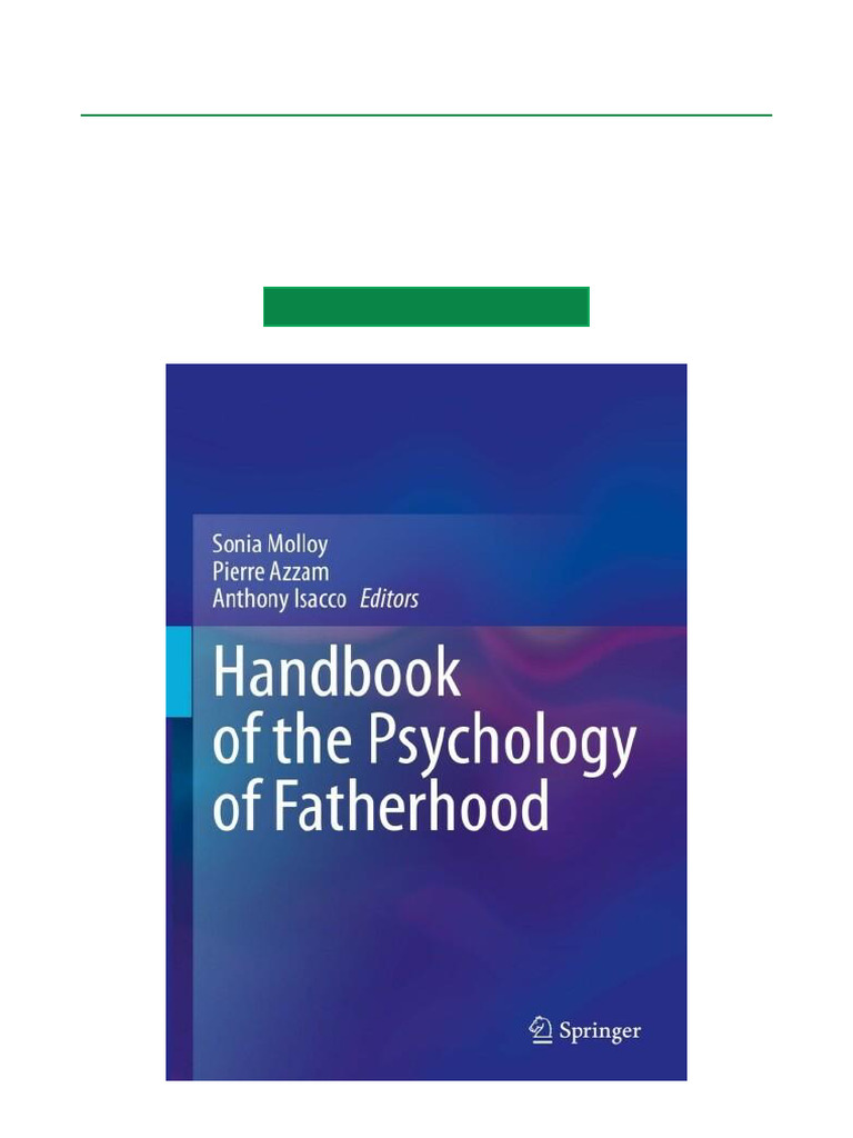Handbook of The Psychology of Fatherhood No-Wait Download | PDF ...