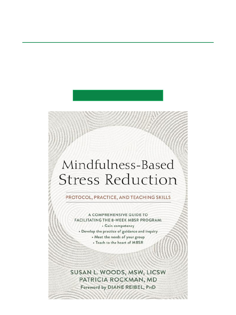 Mindfulness Based Stress Reduction Protocol, Practice, and Teaching Skills Complete Digital Book ...