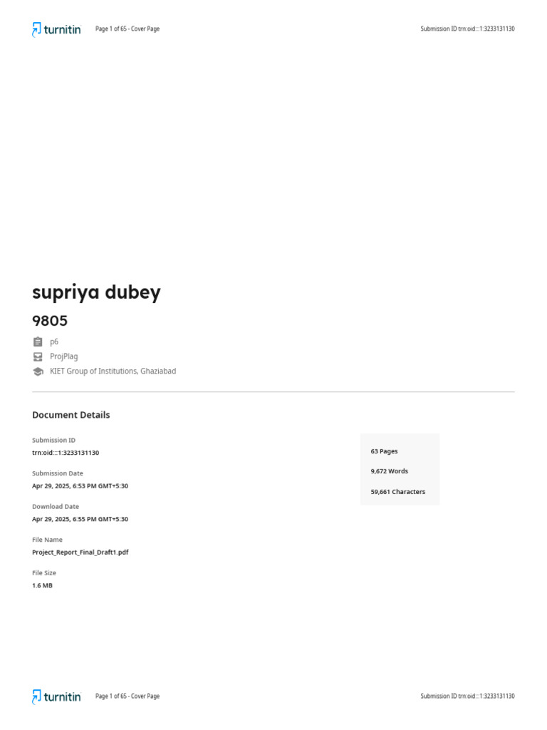 Project Report Final Draft1 | PDF | Autism | Neuroimaging