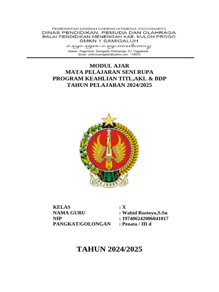 Modul Jurnal Visual untuk Siswa Seni | PDF