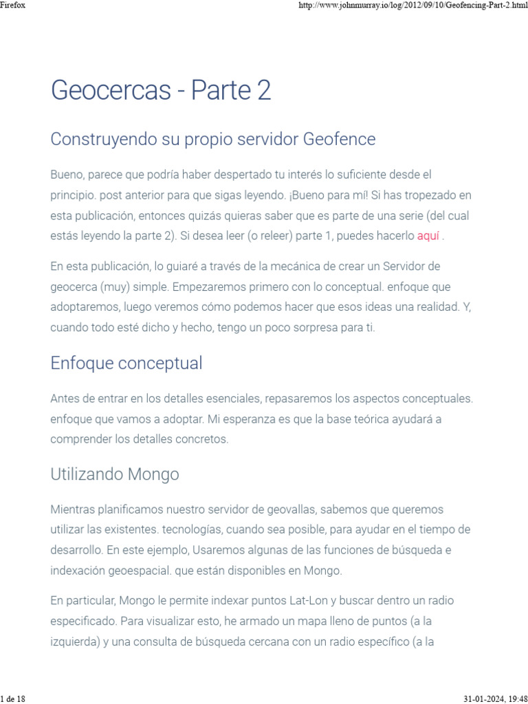 Murray - Geocercas - Parte 2 | PDF