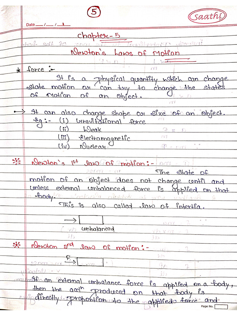 Class 11 Physics Chapter 5 | PDF
