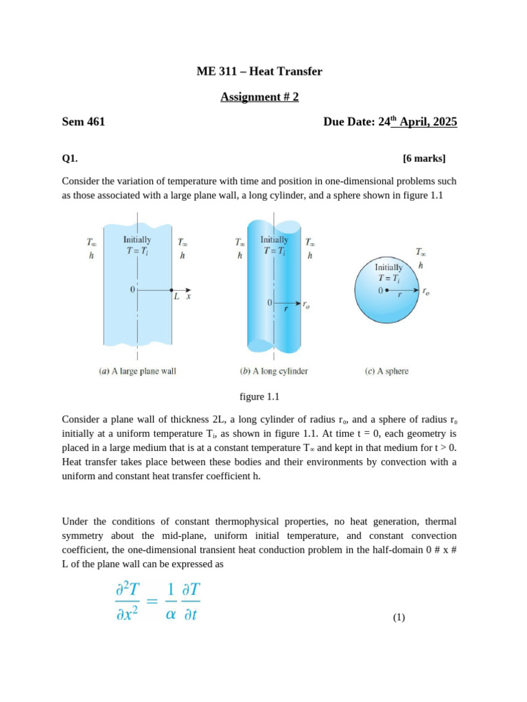 Heat Transfer Assignment #2 | PDF | Heat Transfer | Heat
