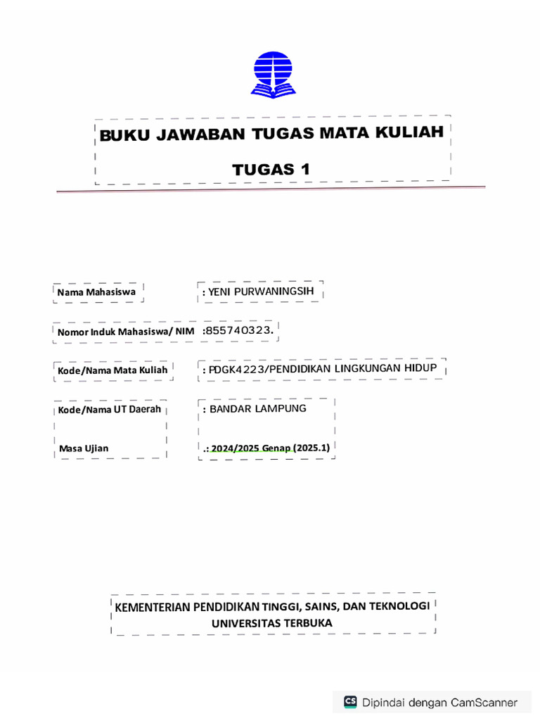TMK 1 Pendidikan Lingkungan Hidup | PDF