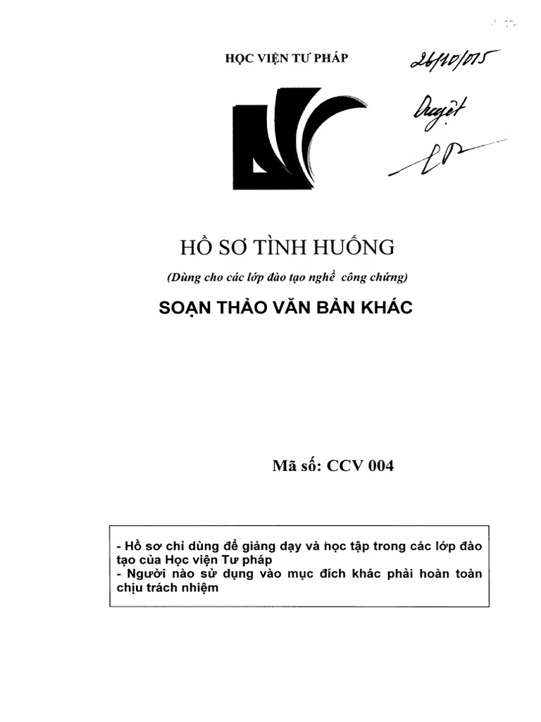 CCV 004 Soan Thao Van Ban Khac | PDF