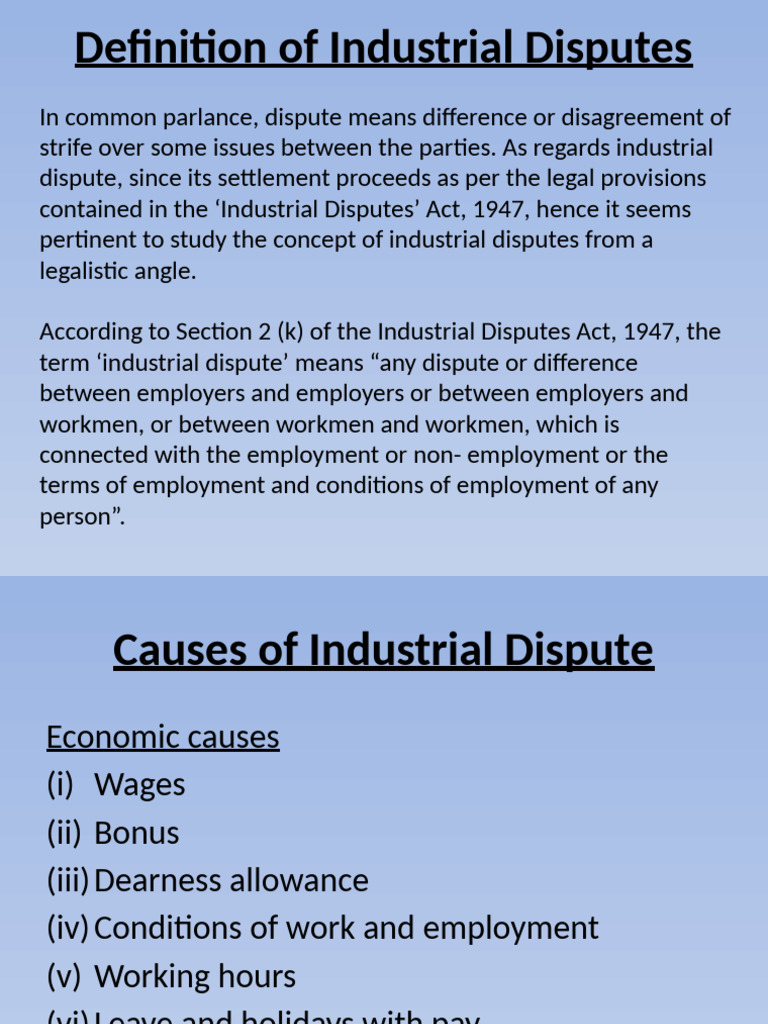 Unit 3 Industrial Disputes | PDF | Employment | Collective Bargaining
