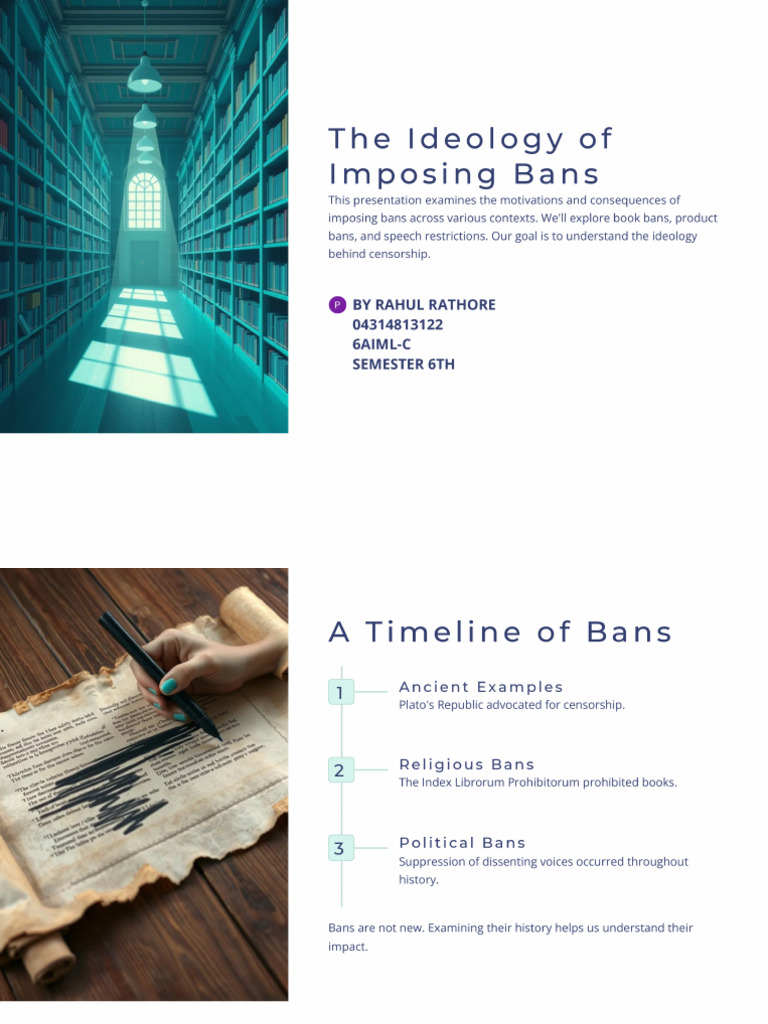 The Ideology of Imposing Bans PDF | PDF