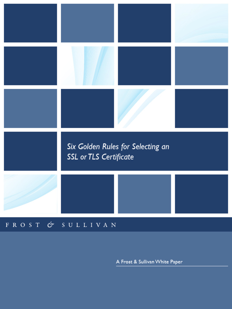Selecting SSL/TLS Certificates: Best Practices | PDF | Public Key ...