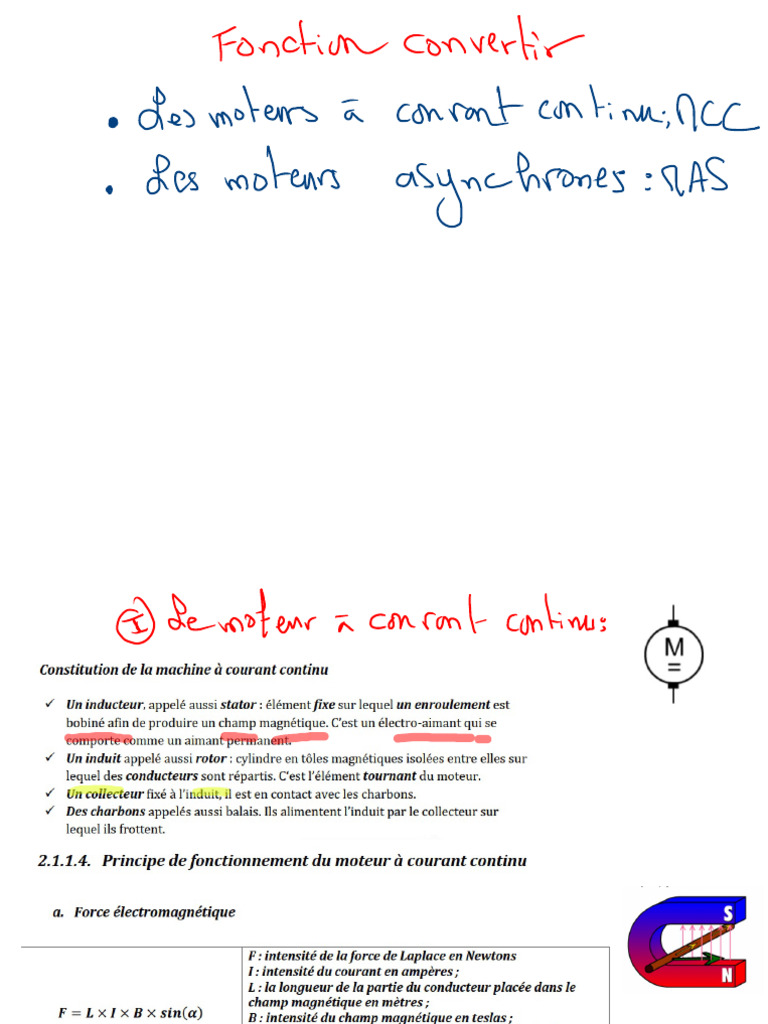 Resume Convertir - Les Moteurs | PDF