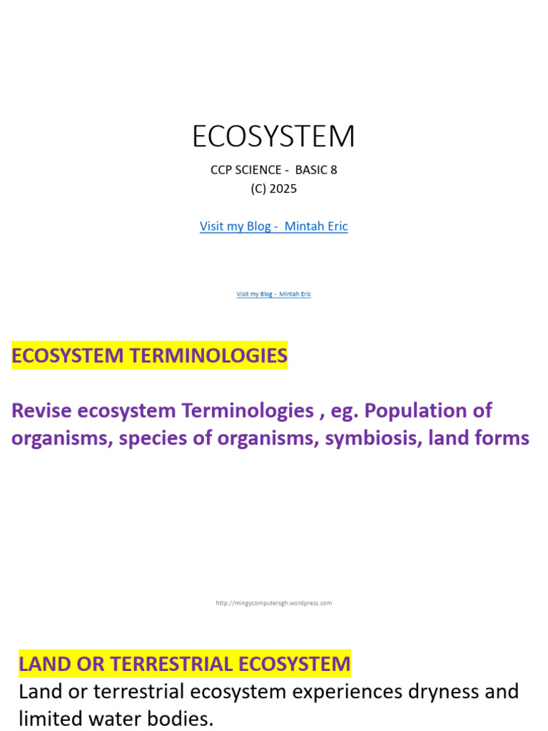 CCP Science - b8 Ecosystem | PDF | Predation | Foods