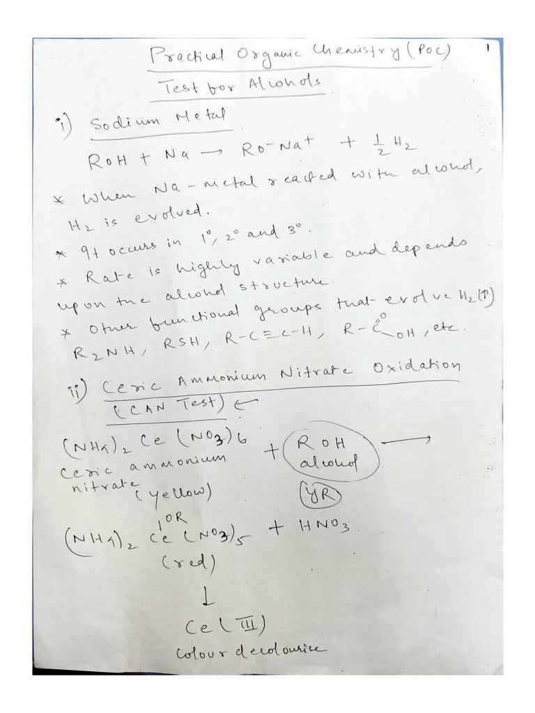 POC(practical organic chemistry) (1) | PDF
