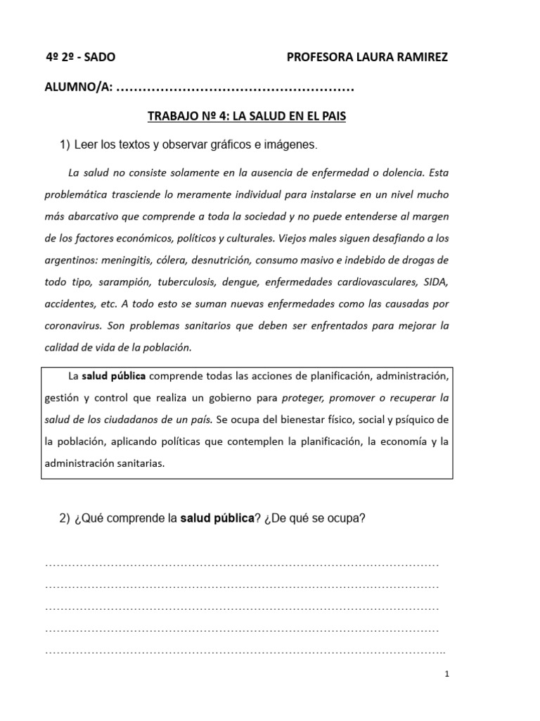 Sado 4 TP 4 | PDF | Hospital | Planificación