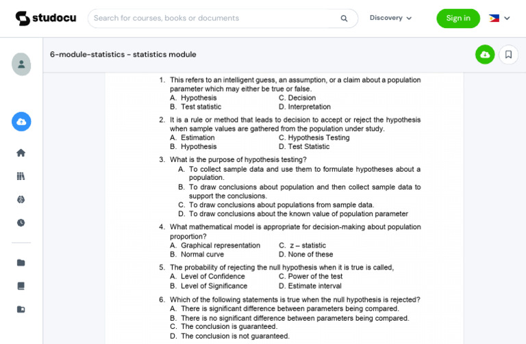 6-Module-Statistics - Statistics Module - Statistics and Probability ...