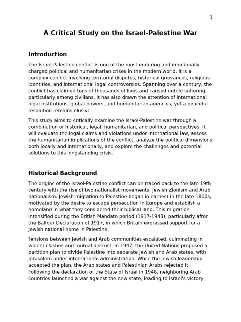 Assignment, International Law | PDF | Israeli Occupied Territories | Israel