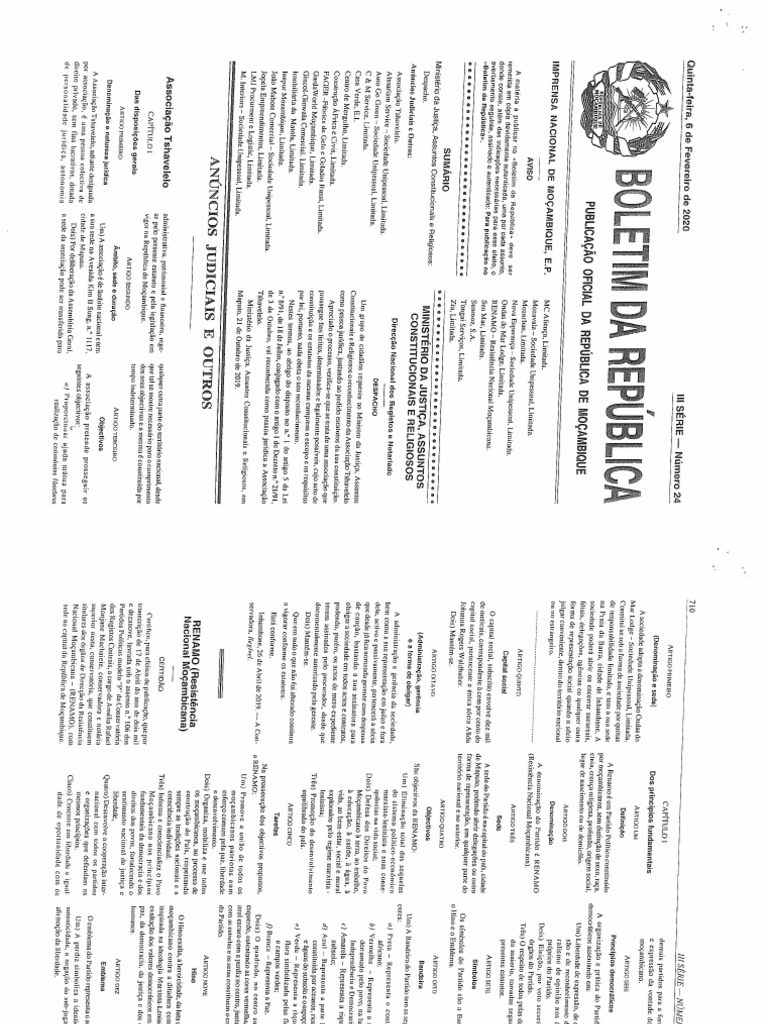 Estatutos Do Partido de 2019 | PDF