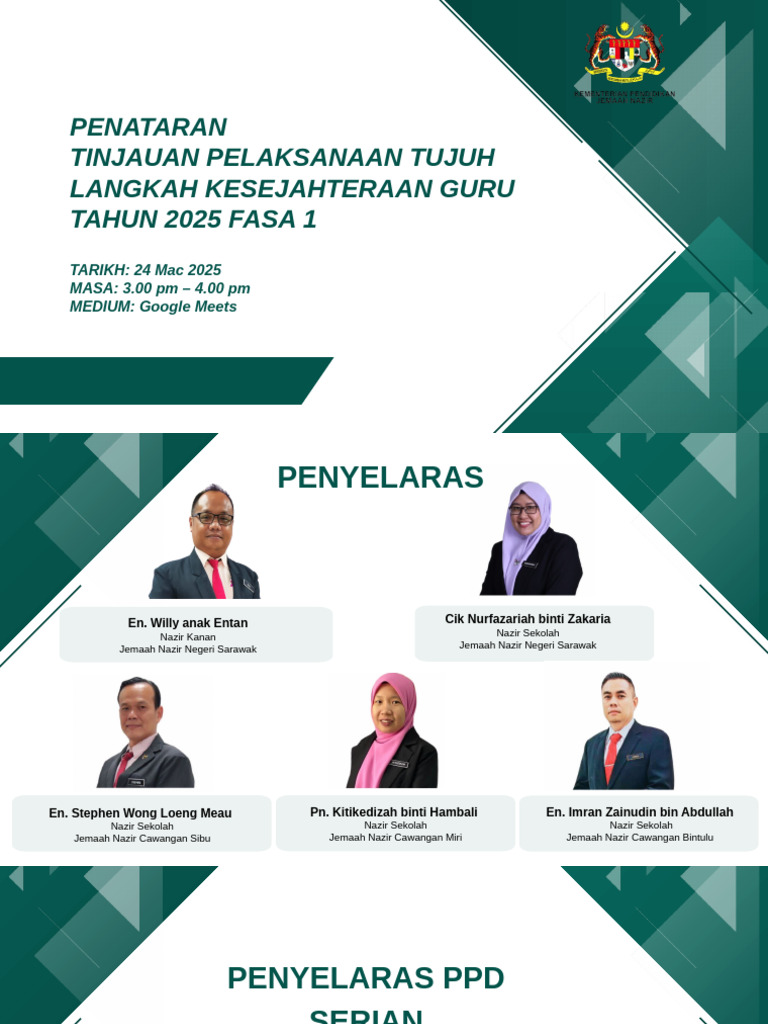 Slide Penataran 7 Langkah Kesejahteraan Guru PPD Sekolah 1 | PDF