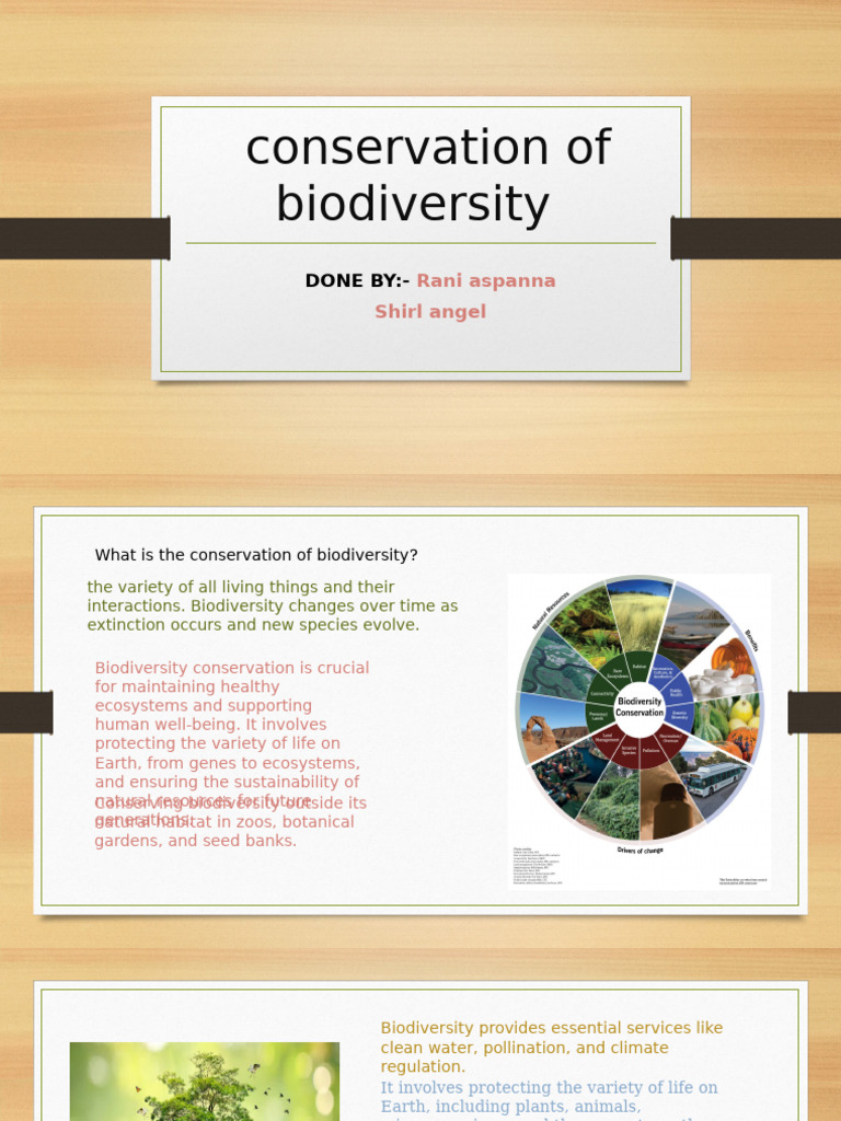 Conservation of Biodiversity | PDF