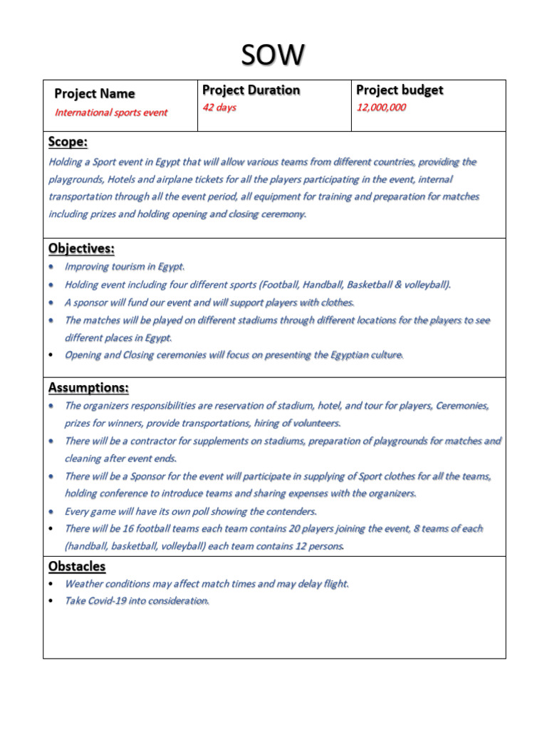 SOW ( FINAL ) | PDF