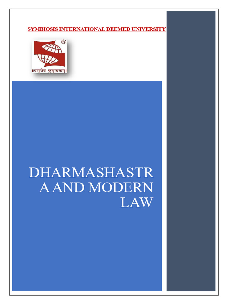 Dharmashastra and modern law | PDF | Hindu Texts