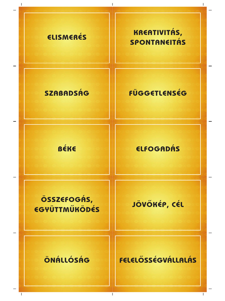 Kártyák-Igények Print | PDF