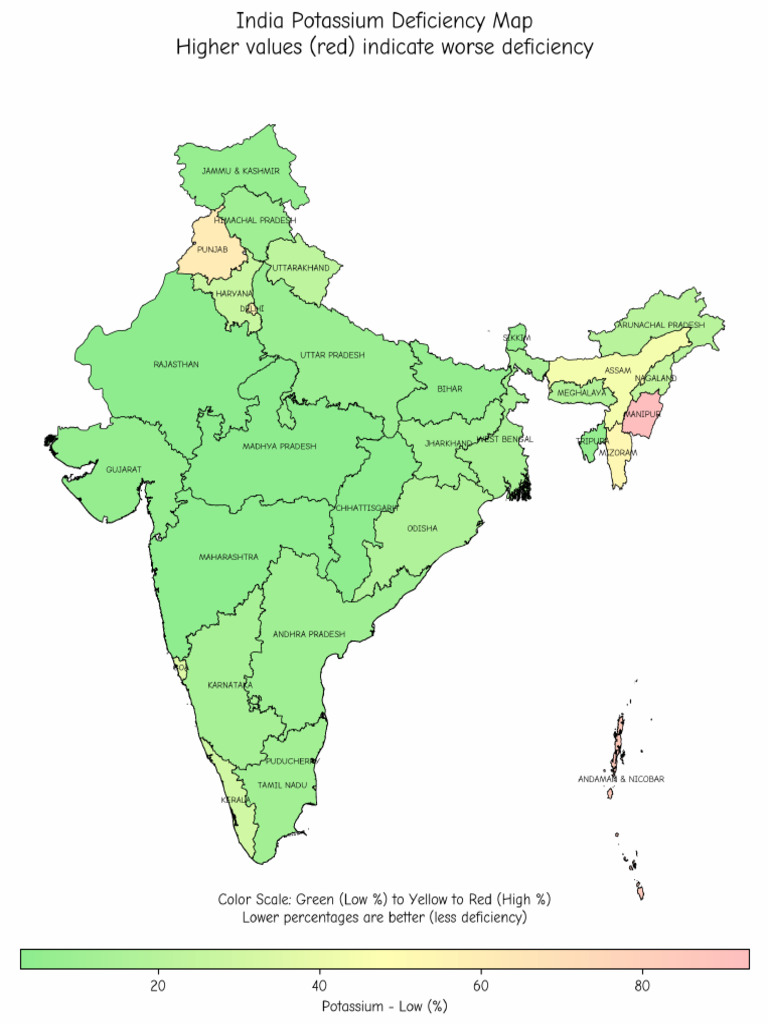 Potassium Deficiency Map | PDF