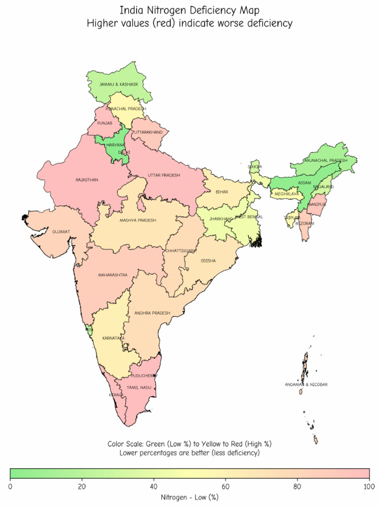 Nitrogen Deficiency Map | PDF
