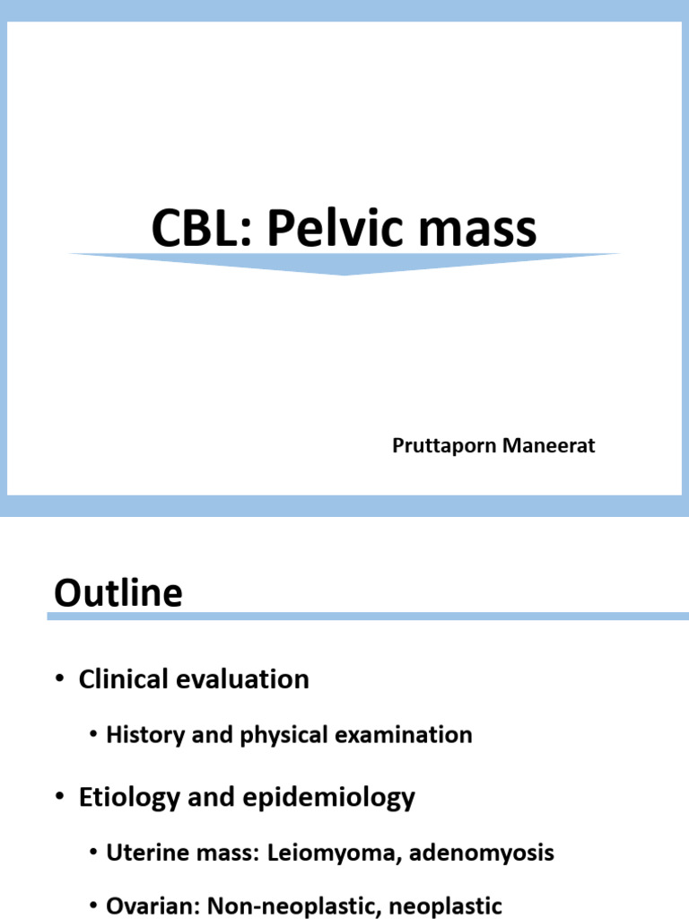 Pelvic Mass | PDF