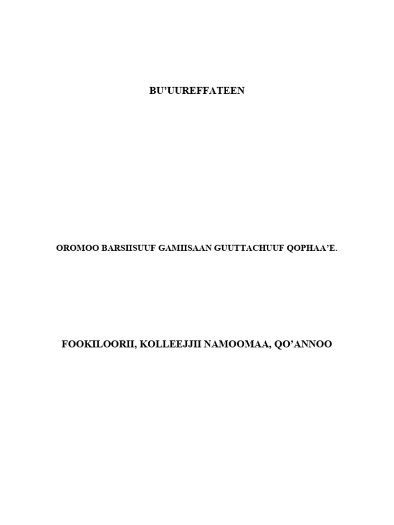 Masarat Taaddasaa Badhaasaa | PDF