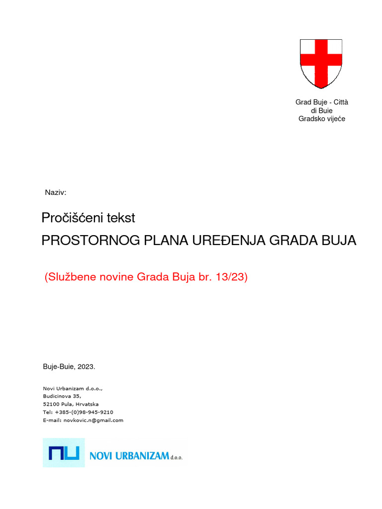 1 PROCISCENI TEKST PPUG Buje 2023 | PDF