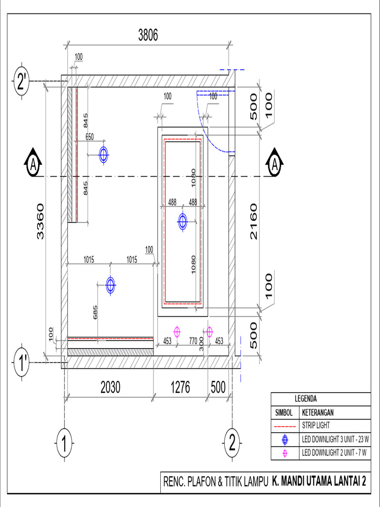 Review - Renc - Plafon & Titik Lampu Kamar Mandi Utama LT 2 - 17 03 2025 | PDF