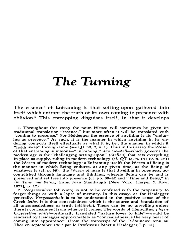 Understanding Enframing in Technology | PDF