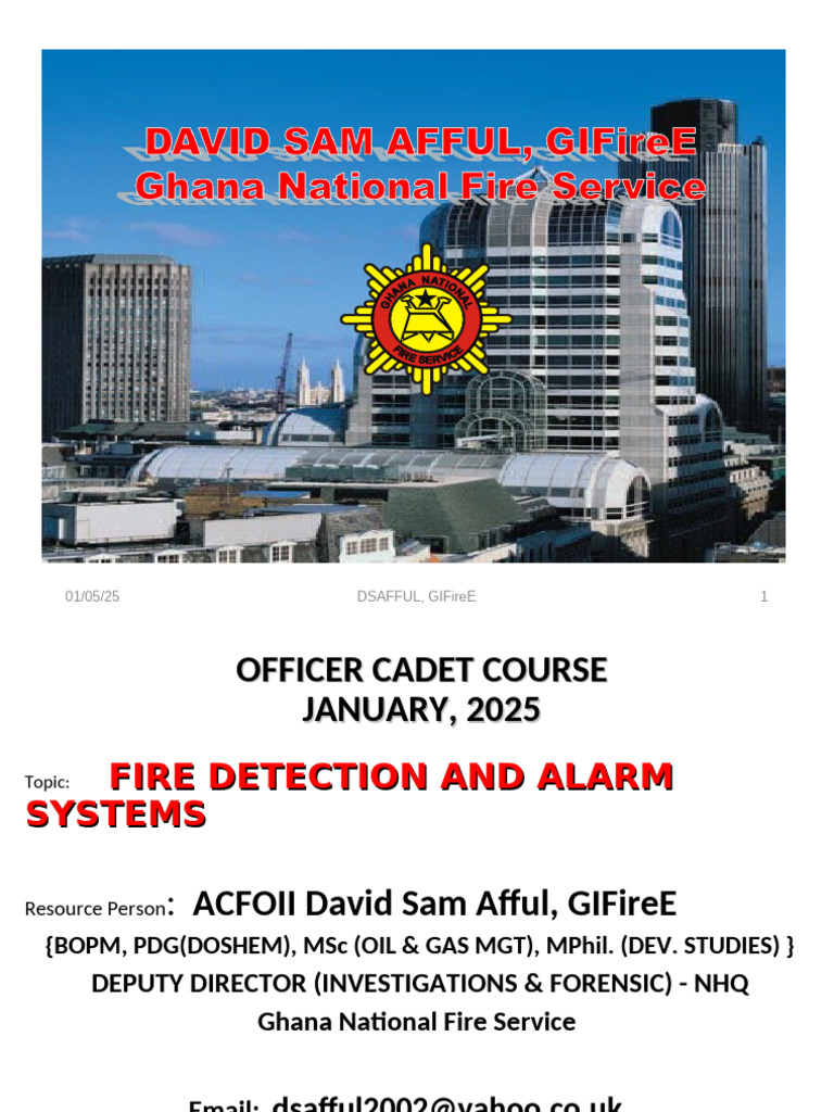 Fire Detection & Alarm System - 2025 | PDF | Smoke | Infrared
