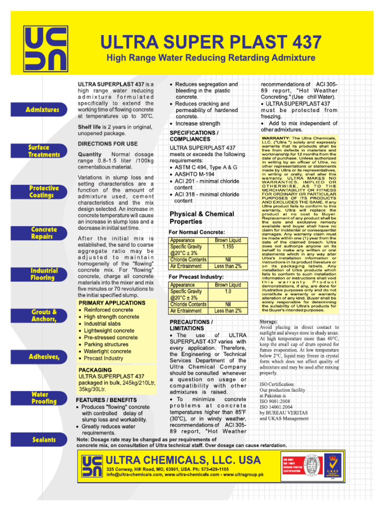 Ultra Super Plast 437 | PDF