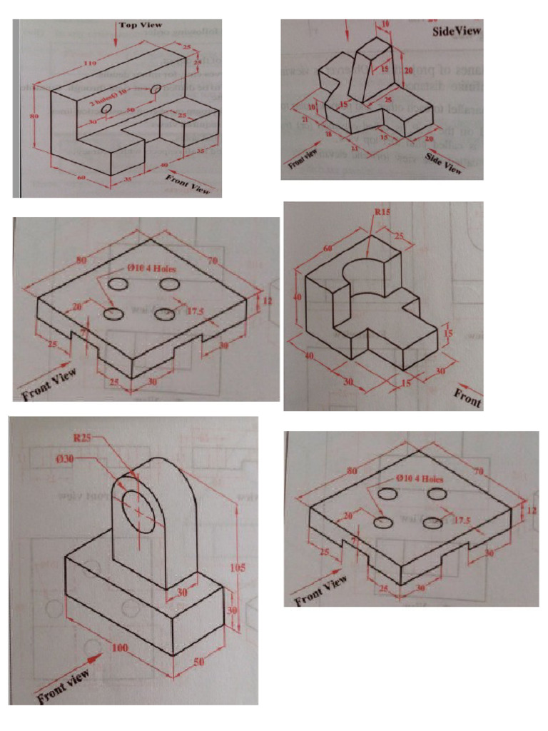 Orthographic Projections Diagrams | PDF