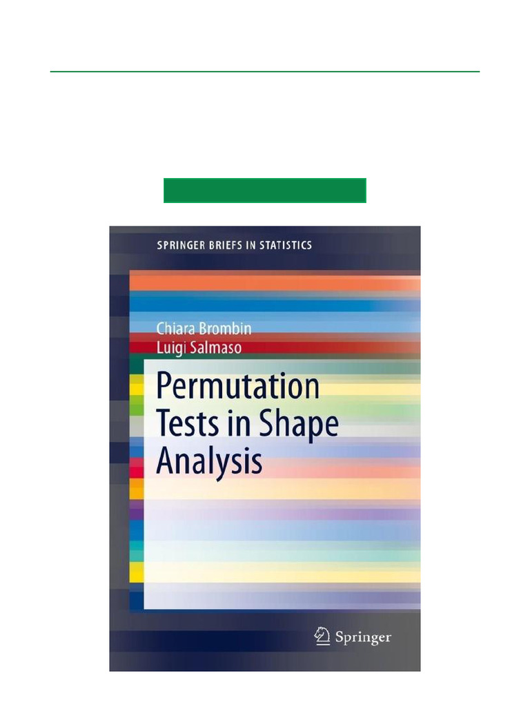 Permutation Tests in Shape Analysis Full-Feature Download | PDF | Shape ...