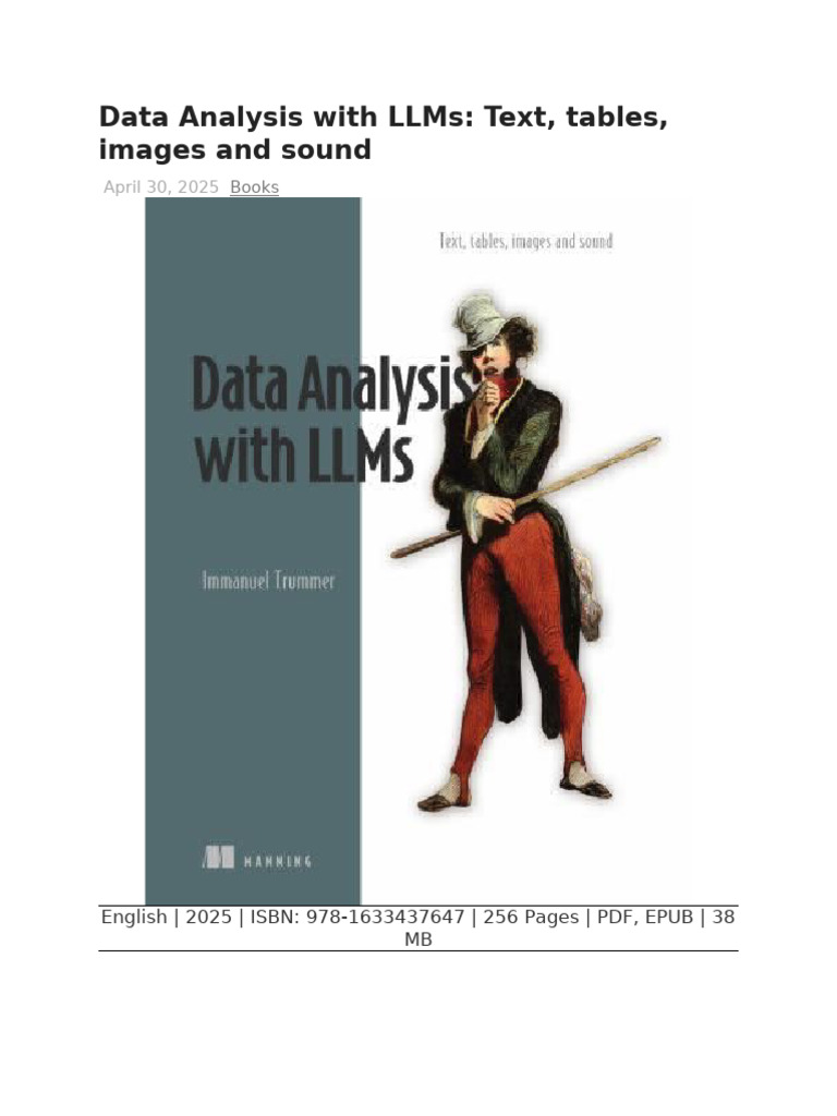 Data Analysis with LLMs | PDF