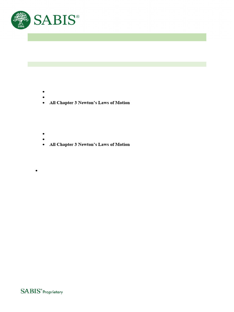 2425 Level MS AP Physics 1 Optional Mini Mock Study Materials T2 Wk2 | PDF