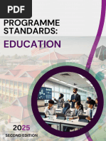 Draft - MQA Programme Standards General V1 | PDF | Academic Degree | Postgraduate Education
