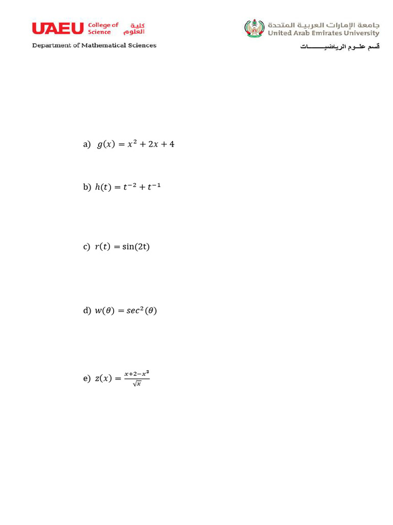 MATH105 SP 25 Worksheet11 | PDF