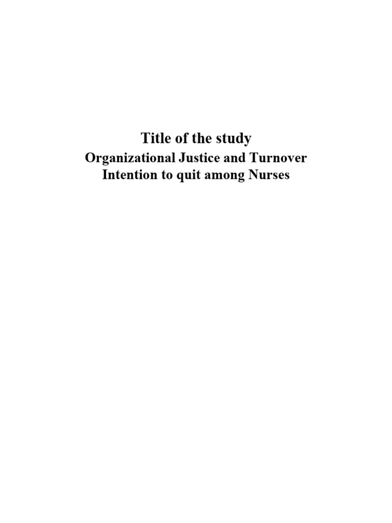 PHD Synopsis Misouri | PDF | Employee Retention | Turnover (Employment)