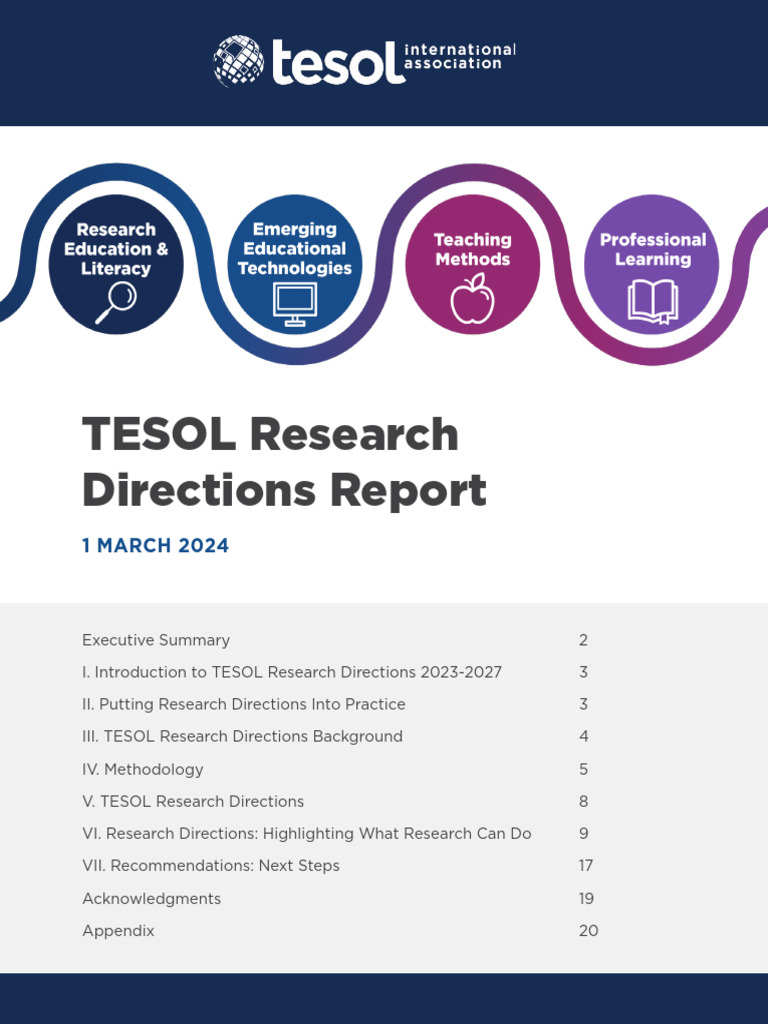 TESOL Research Directions 2023-2027 | PDF | Teaching Method | Teachers
