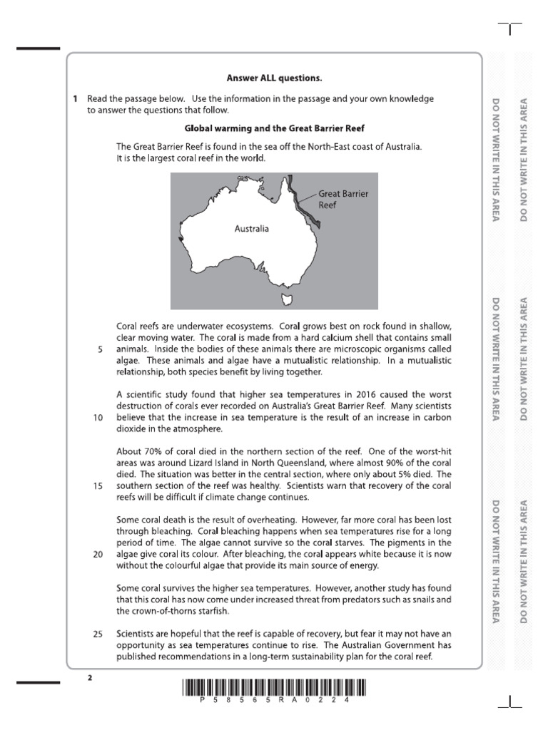 Igcse Pearson Edexcel Biology Ecosystem Past Paper Compilation | PDF ...