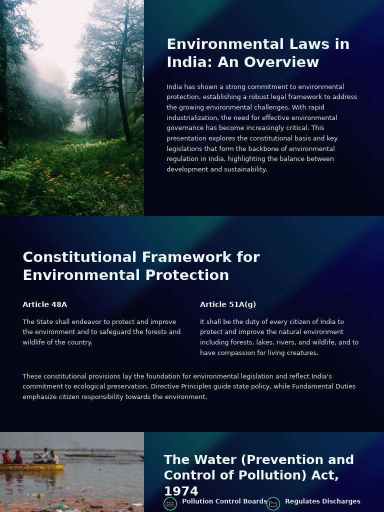 Environmental Laws in India An Overview 1328 | PDF | Environmental Law ...